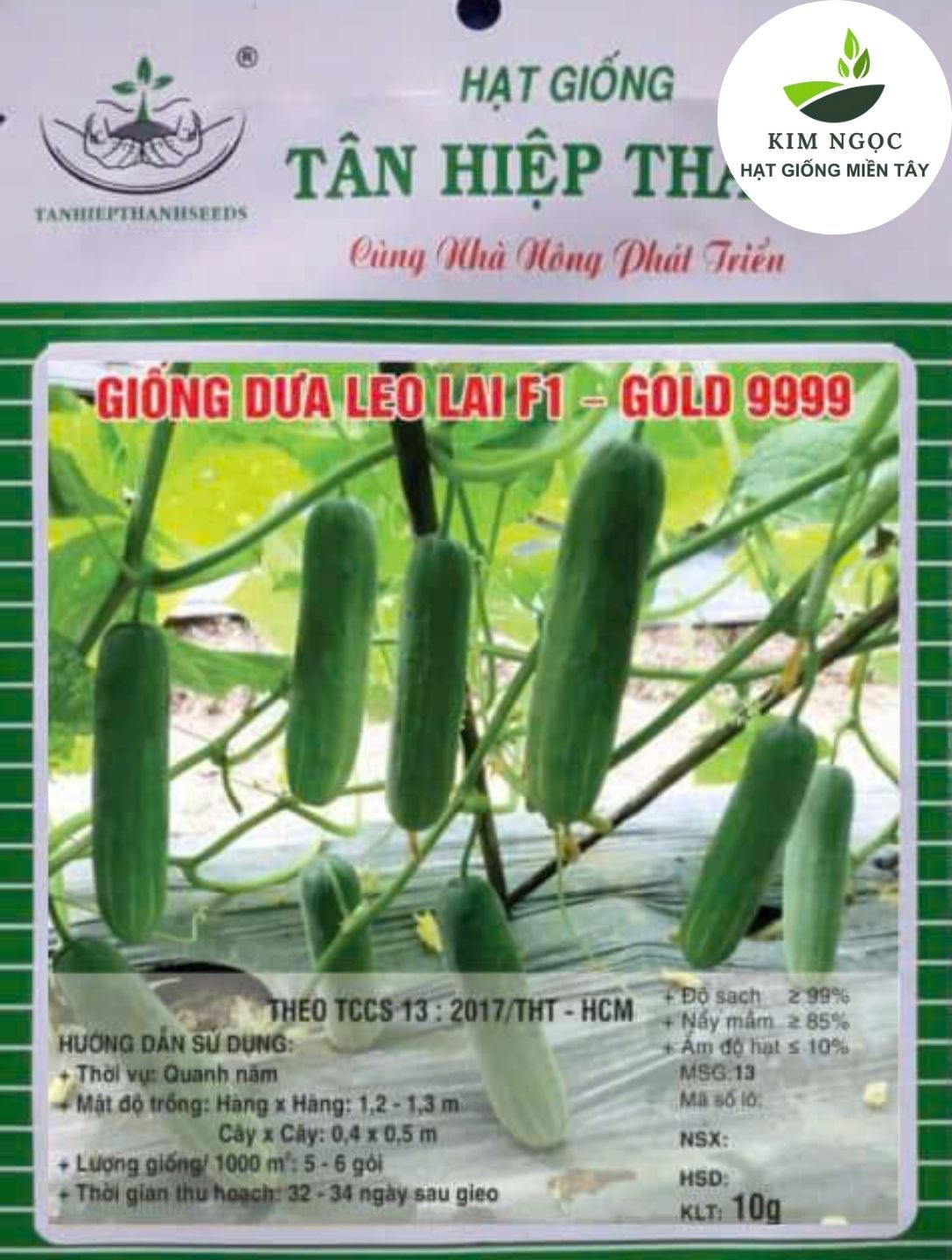 HẠT GIỐNG DƯA LEO LAI F1 GOLD 9999 – Hạt Giống Miền Tây